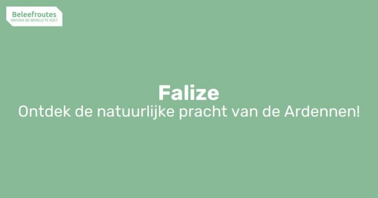 Wandeling in Malmedy langs Rocher de Falize - Beleefroutes